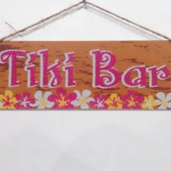 Accents | Hawaiian Aloha Island Flowers Tiki Bar Luau Beach Bar ...